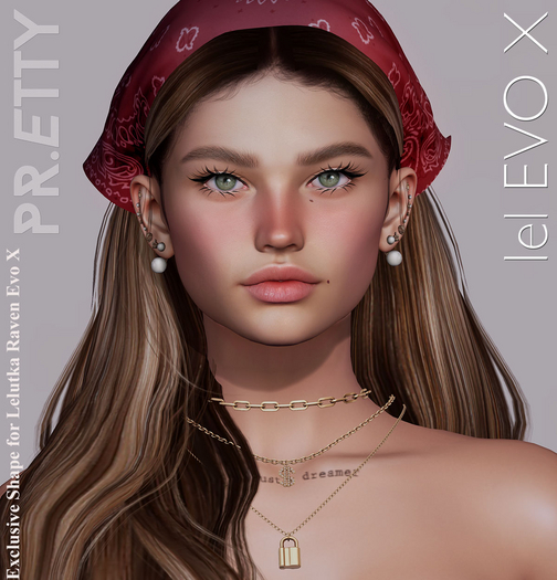 Second Life Marketplace - Cleo Shape for Lelutka Raven Evo X FATPACK