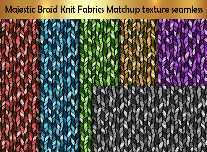 Second Life Marketplace - Majestic Braid Knit Fabrics Matchup texture ...