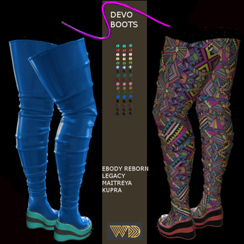 Second Life Marketplace - WAD DESIGNS DEVO BOOTS