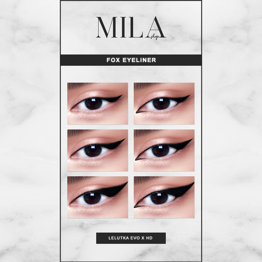Second Life Marketplace - .MILA. Fox Eyeliner [LeLutka Evo/EvoX HD]