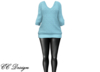 Second Life Marketplace - *CC* Lotte Outfit Skyblue