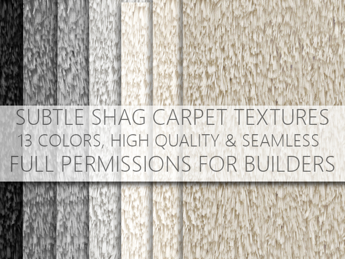 Second Life Marketplace - Deco Soup. Shag Carpet Textures