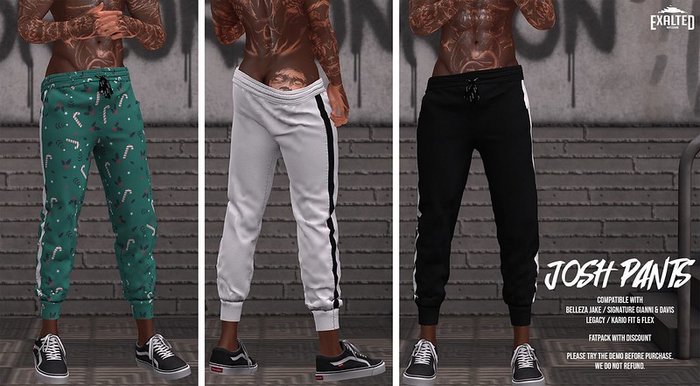 Second Life Marketplace - ExalteD - Josh Pants {Sign/Bell/Legacy/Kario ...
