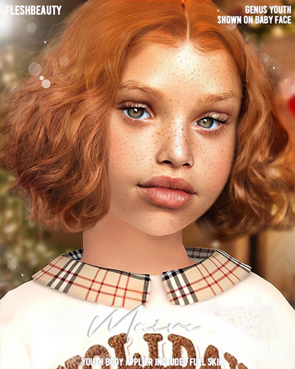 Second Life Marketplace - fleshbeauty - maive skin fatpack genus youth BOM