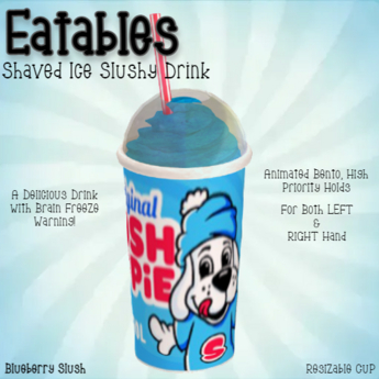 Second Life Marketplace - Blueberry SLUSHY ICE Drink - (Boxed) SLUSHIE