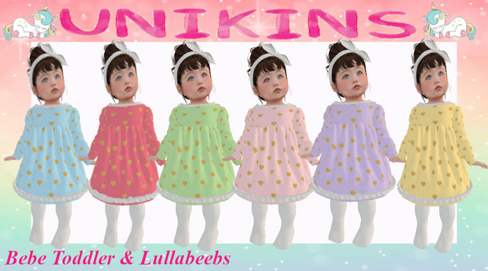Second Life Marketplace - Unikins Jaci Dress Purple (Lullabeebs & Bebe ...