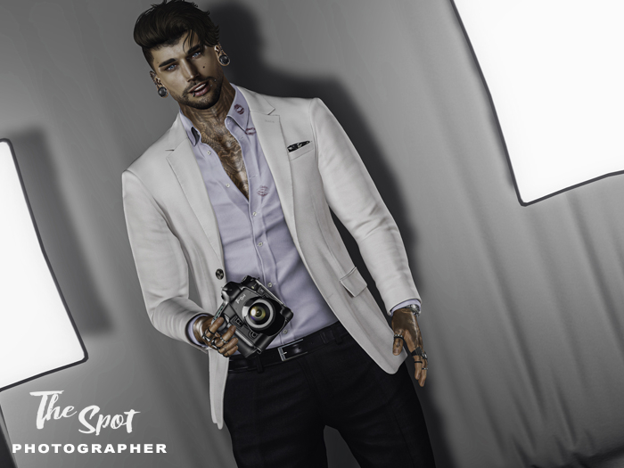 Second Life Marketplace - {The Spot} Single Male Pose 36 (Photographer)
