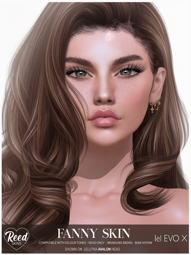 Second Life Marketplace - REED SKINS-FANNY SKIN-LELUTKA EVO X-FATPACK