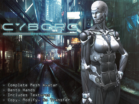 Second Life Marketplace - .:CQ:. Cyborg GIS Bento Avatar