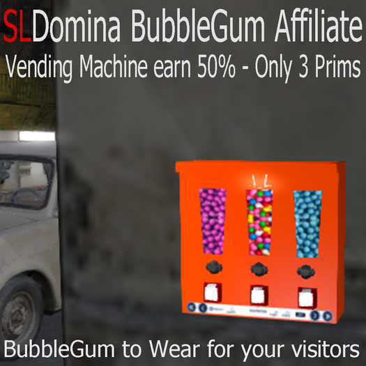 Second Life Marketplace - SLDomina FREEBIE Vintage BubbleGum ...