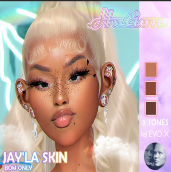 Second Life Marketplace - .HATION. EVO Jay'la skin Tone 3