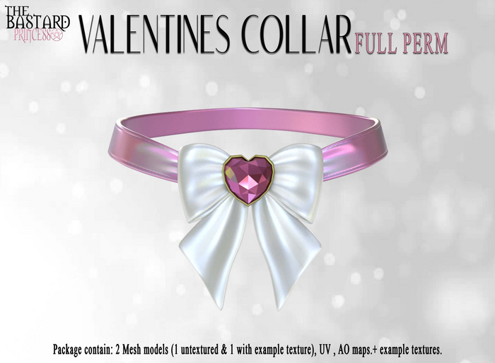 Second Life Marketplace - The Bastard Princess - Valentines Collar FP