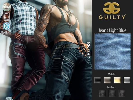 Second Life Marketplace - Guilty 106 Armando - 03 Jeans Light Blue