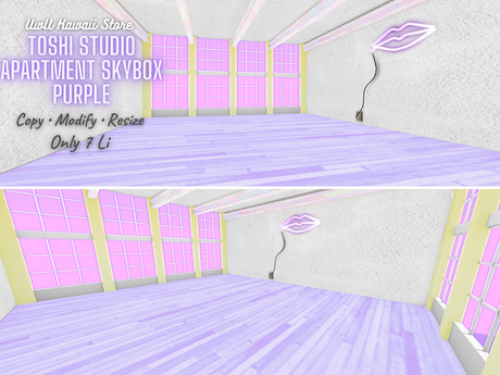 Second Life Marketplace - Toshi Studio Apartment Skybox Purple - UwU ...