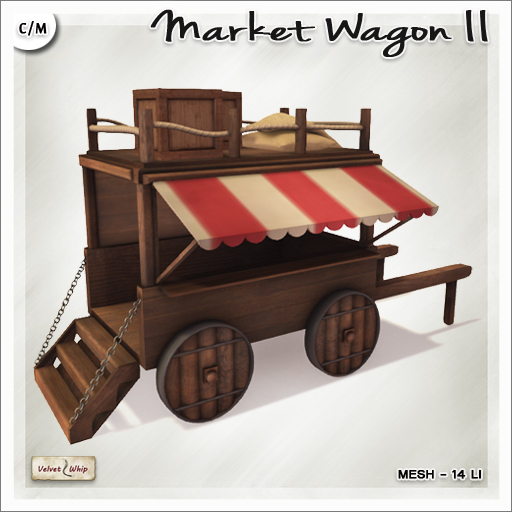 Second Life Marketplace - [V/W] Market Wagon II (BOX) - Medieval ...