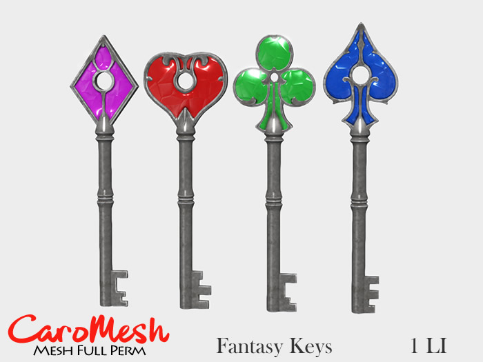Second Life Marketplace - Caro Mesh Full Perm * Fantasy Keys -unpacker-