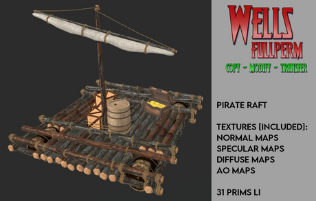 Second Life Marketplace - [WFP] - Pirate Raft