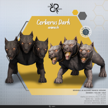 Second Life Marketplace - [Rezz Room] Cerberus FATPACK >>Wear Me