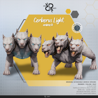 Second Life Marketplace - [Rezz Room] Cerberus FATPACK >>Wear Me