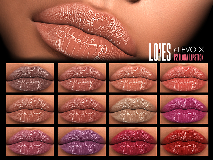 Second Life Marketplace - L O I E S HD Ilona Lipstick P2 / Lelutka EvoX ...
