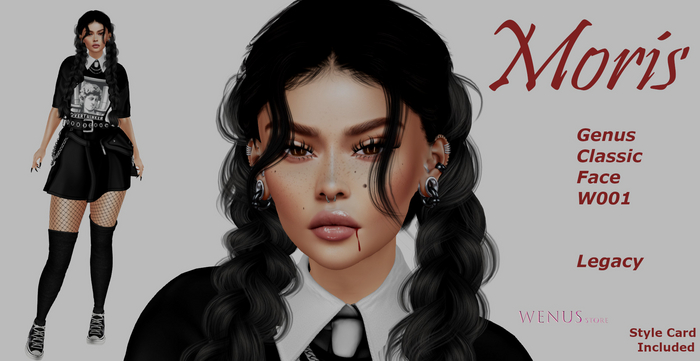 Second Life Marketplace - WENUS | Moris Shape | Genus Classic Face W001 ...