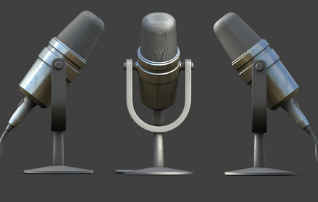 Second Life Marketplace - .::QUTWORLD Microphone for Desk::.FP