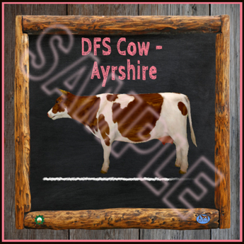Second Life Marketplace - TEXTURE - DFS Cow - Ayrshire (Full Perm)