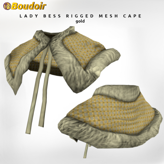 Second Life Marketplace - *!*BOUDOIR FULL PERMS TEXTURE LADY BESS CAPE gold