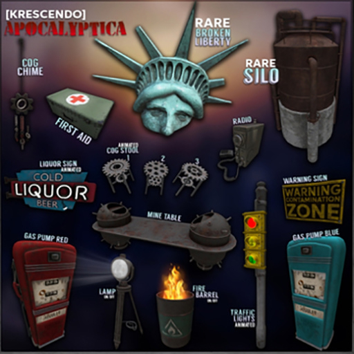 Second Life Marketplace - [Kres] Apocalyptica - Fire Barrel