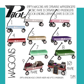 Second Life Marketplace - PILOT - Wagon [RED]