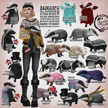 Second Life Marketplace - Schadenfreude Sand Badger!