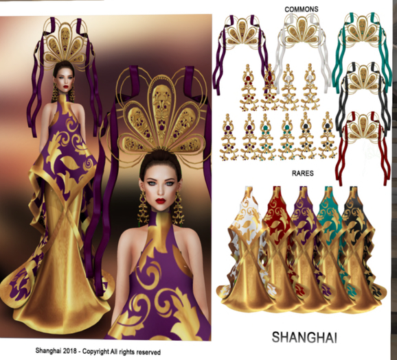 Second Life Marketplace - - shanghai - Gupei Earring Red GACHA