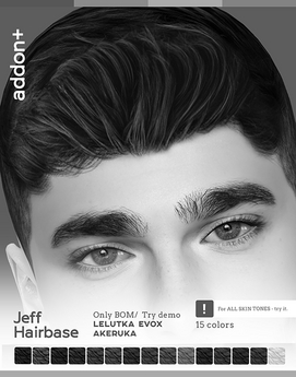 Second Life Marketplace - DEMO addon+ Jeff Hairbase LeL EVOX