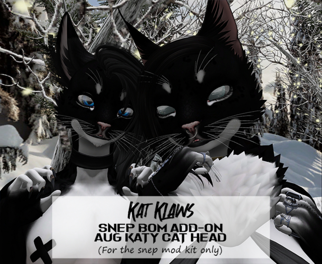 Second Life Marketplace - Kat Klaws -Snep- [AUG] Katy cat head Shadow ...