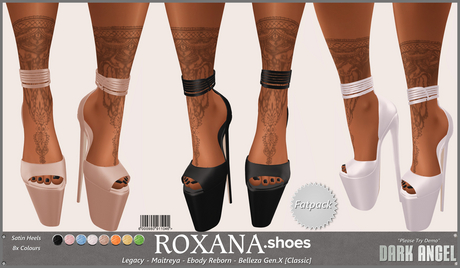 Second Life Marketplace - Dark Angel : Roxana Heels - Fatpack Legacy ...