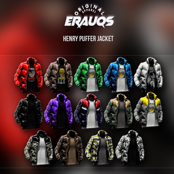 Second Life Marketplace - [ ERAUQS ] - Henry Puffer Jacket - Fatpack