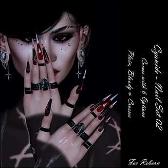 Second Life Marketplace - ! Cyanide - Nail Set 02 (Reborn)