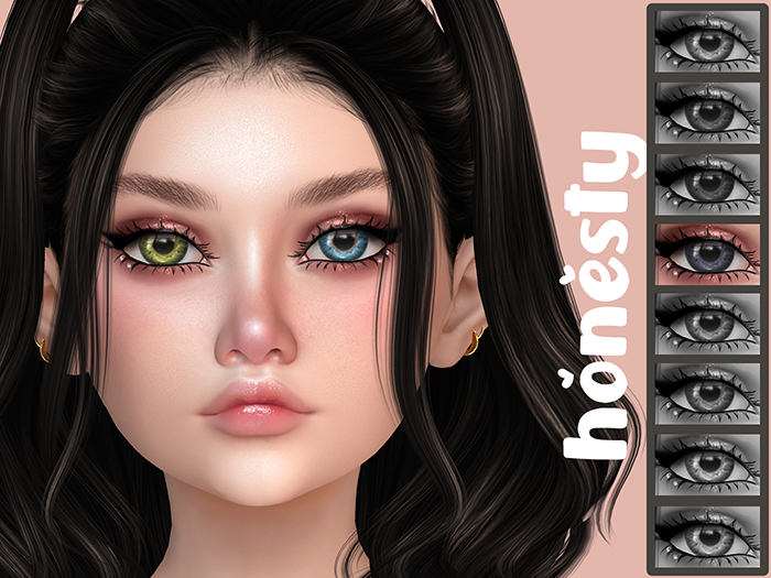 Second Life Marketplace - (( peachy )) - Honesty Eyes - Slate