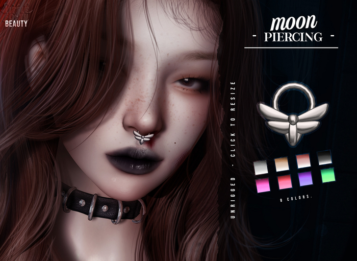 Second Life Marketplace - (ADD ME) ~Little Foxy B.~ Moon Piercing ...