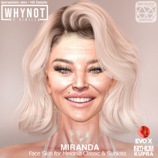 Second Life Marketplace - >Sibilla>WHYNOT SKIN _ MIRANDA FACE FOR ...