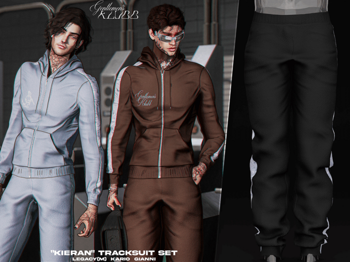 Second Life Marketplace - #KLUBB "Kieran" Tracksuit Pants [Savage]