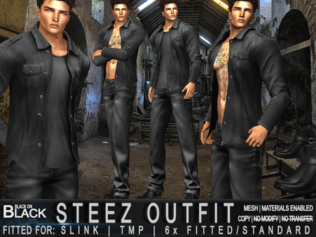 Second Life Marketplace - 50% OFF FATPACK - ZED 6x Steez Outfits Open ...