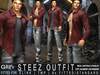 Second Life Marketplace - ZED MESH Steez Outfit: Red Open Shirt w ...