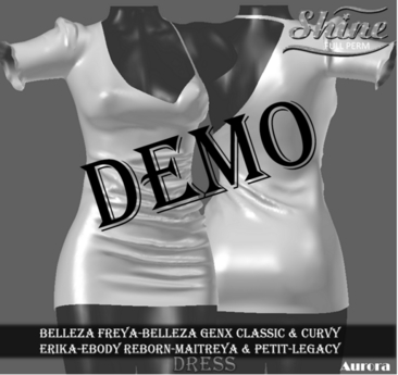 Second Life Marketplace - [SHINE DEMO] DRESS AURORA
