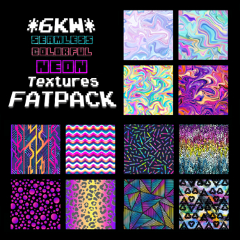 Second Life Marketplace - *6KW* FULL PERM Seamless Neon MEGA TEXTURES ...
