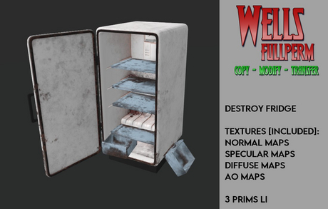 Second Life Marketplace - [WFP] - Destroy Fridge