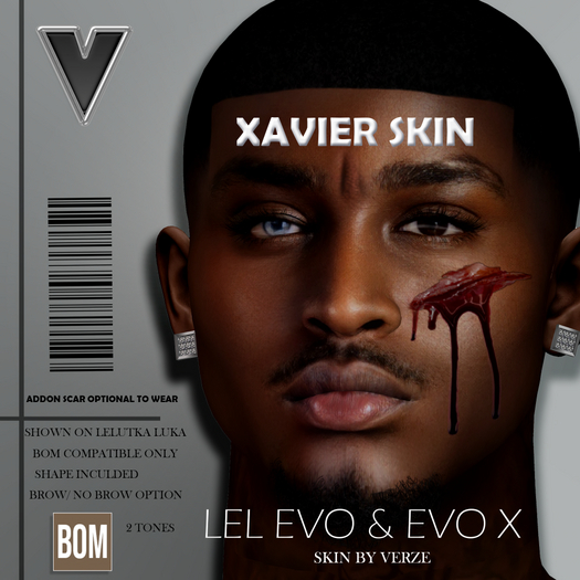 Second Life Marketplace - VERZE // XAVIER SKIN TONE 12