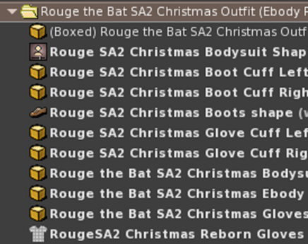 Second Life Marketplace - :MSPR: - Rouge the Bat SA2 Christmas Outfit ...