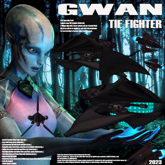 Second Life Marketplace - GWAN TIE FIGHTER