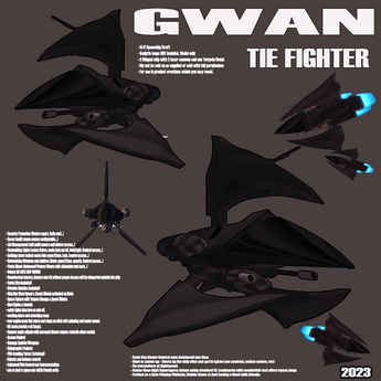 Second Life Marketplace - GWAN TIE FIGHTER